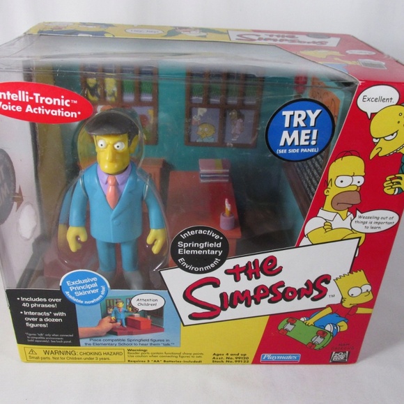 Playmates Toys | Toys | The Simpsons Principal Skinner Springfield ...